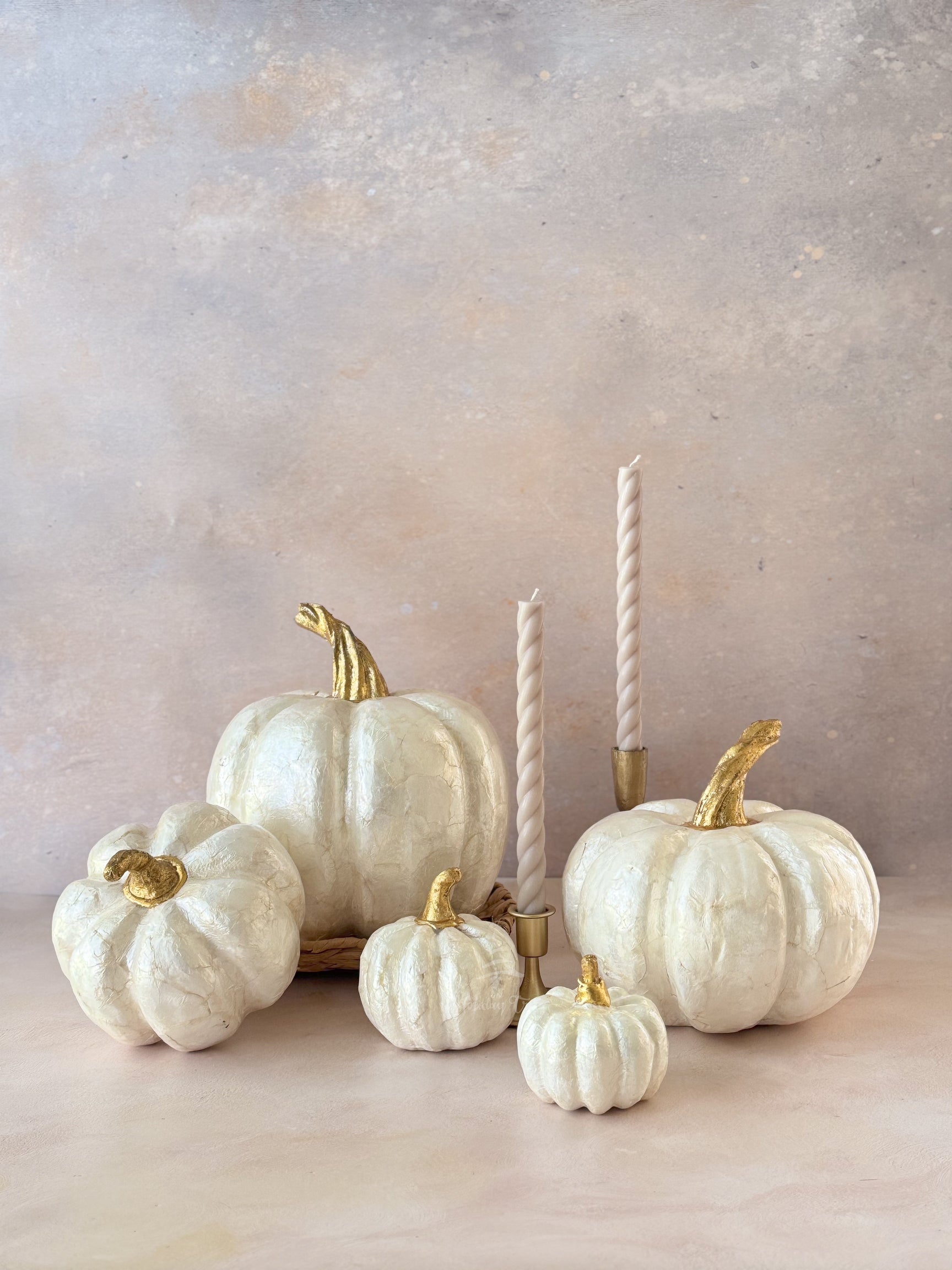 Capiz Ivory Pumpkin – Holiday Tree