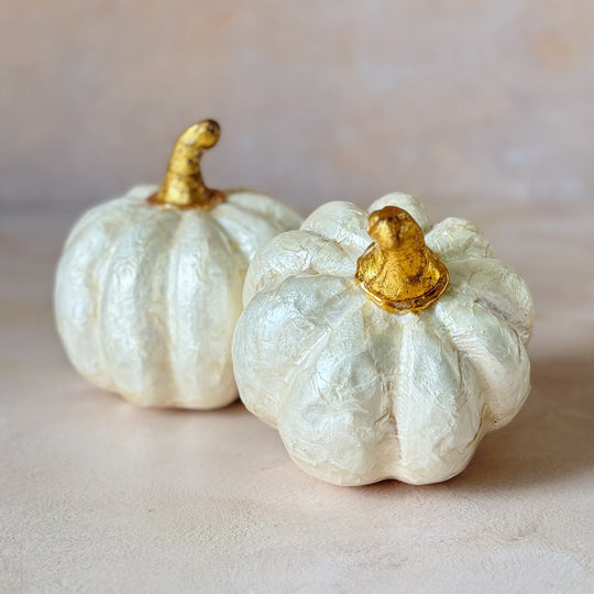 Capiz Ivory Pumpkin – Holiday Tree