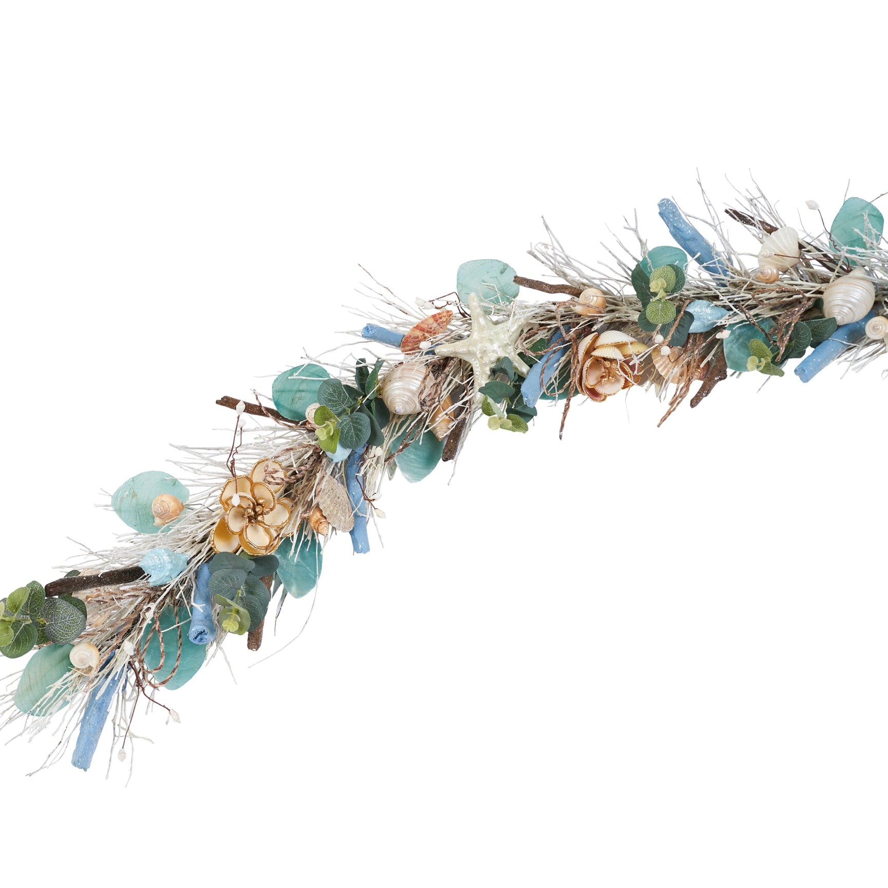 5ft Coastal Seashell Garland | Holiday Tree – Holiday Tree