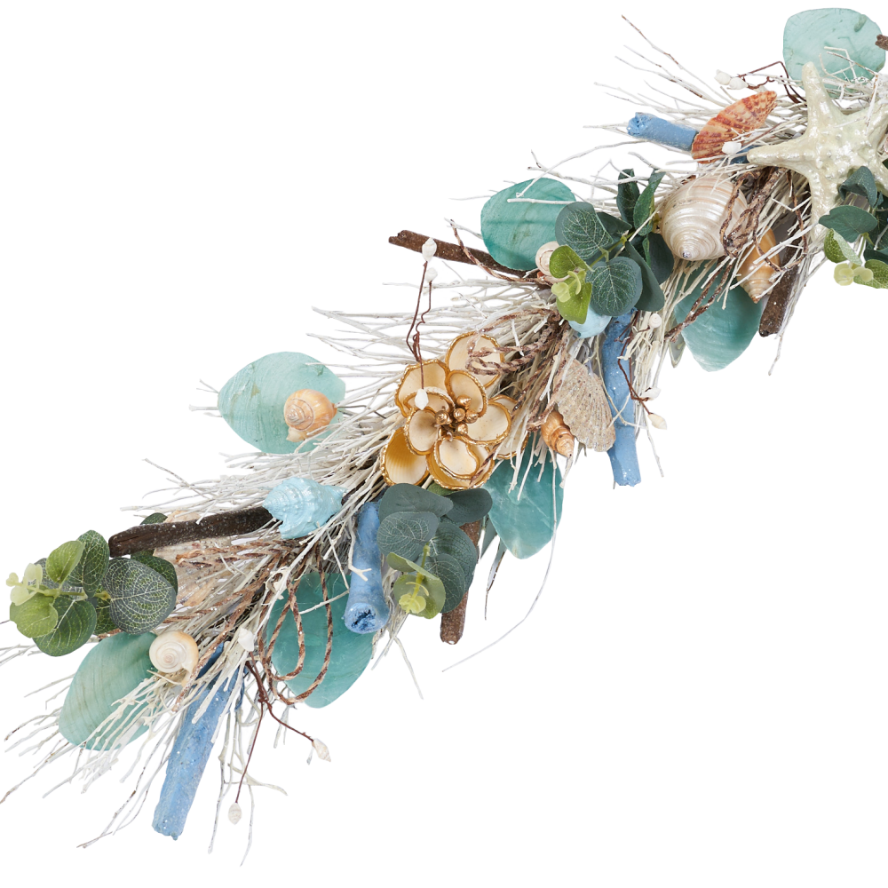 5ft Coastal Seashell Garland | Holiday Tree – Holiday Tree