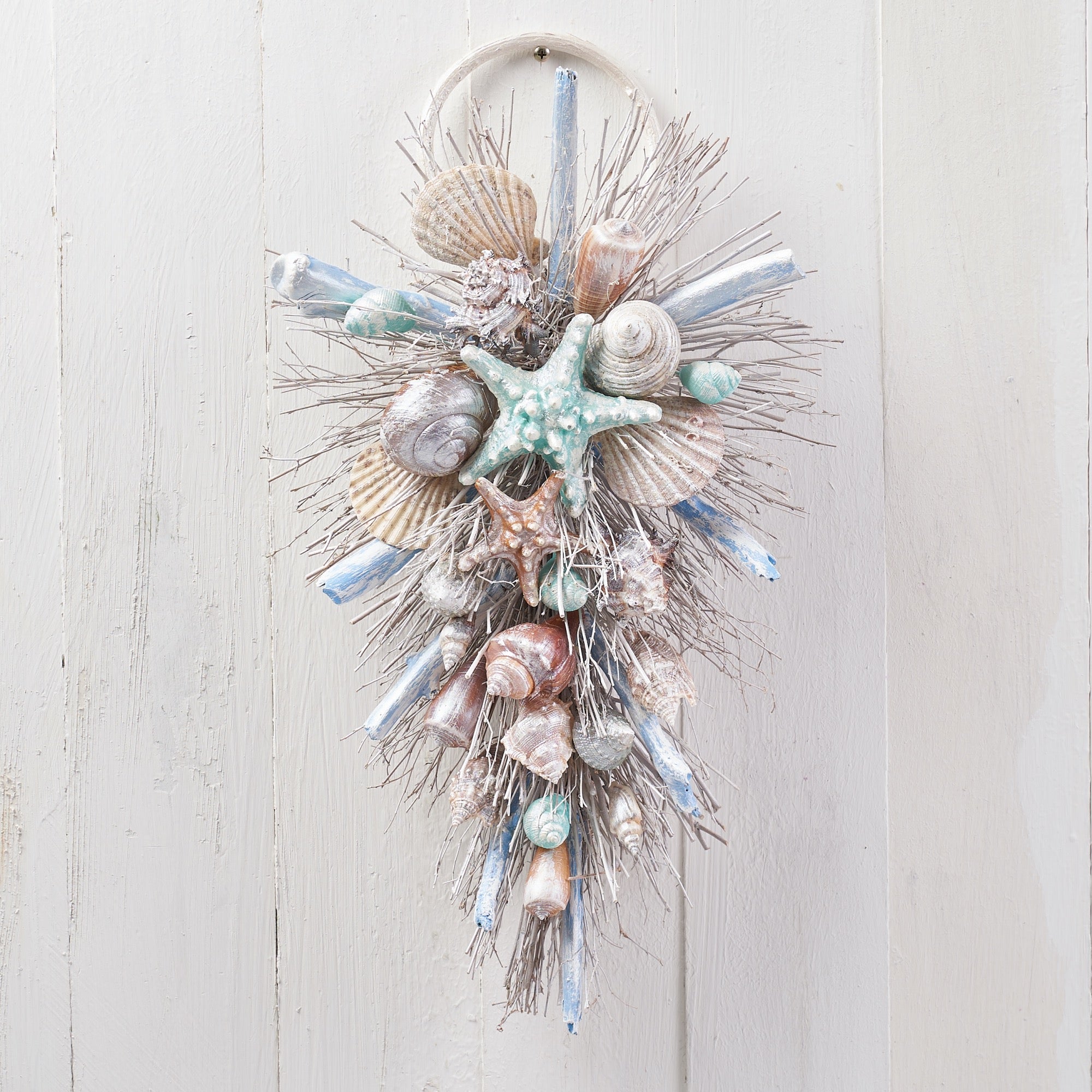 Handcrafted Coastal Seashell Teardrop | Holiday Tree – Holiday Tree