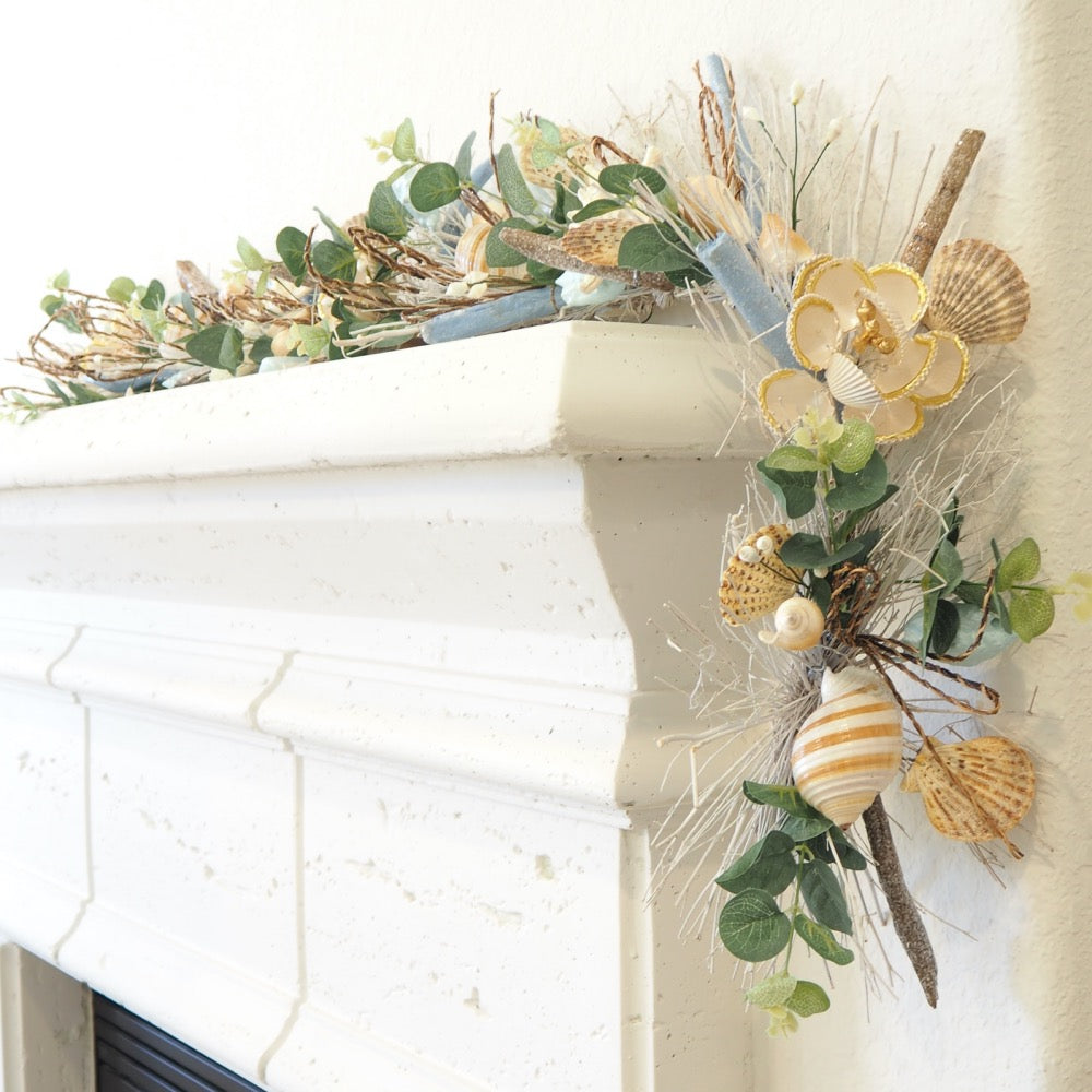 5ft Coastal Seashell Garland | Holiday Tree – Holiday Tree