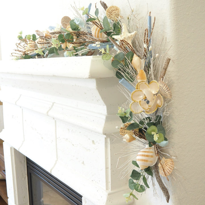5ft Coastal Seashell Garland | Holiday Tree – Holiday Tree